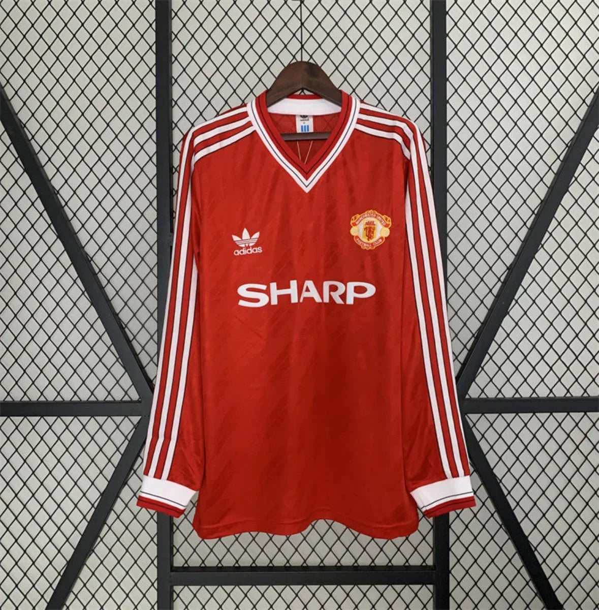 Camiseta Retro Manchester United Manga Larga 1986-88 – Fútbol Club Vintage