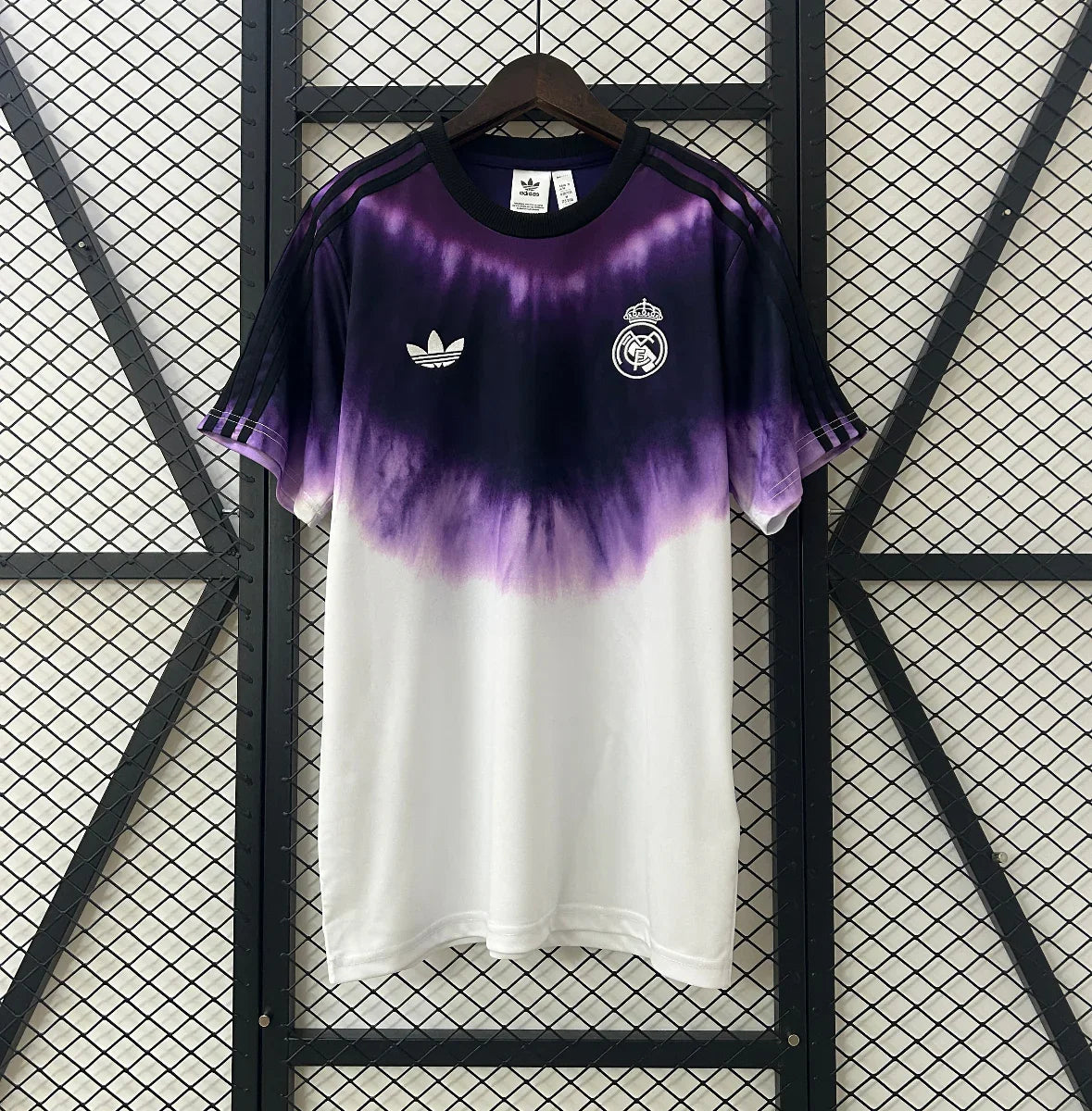 Real Madrid 2025–26 Special Edition Away Shirt – Purple Drip on White ...